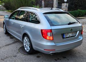 Grey Skoda SuperB 2011 in Vilnius, with an engine capacity of 1.97 L and mileage of 210 thousand km for 4650 €, photo 5 on AUTOMOTO.COM.LV