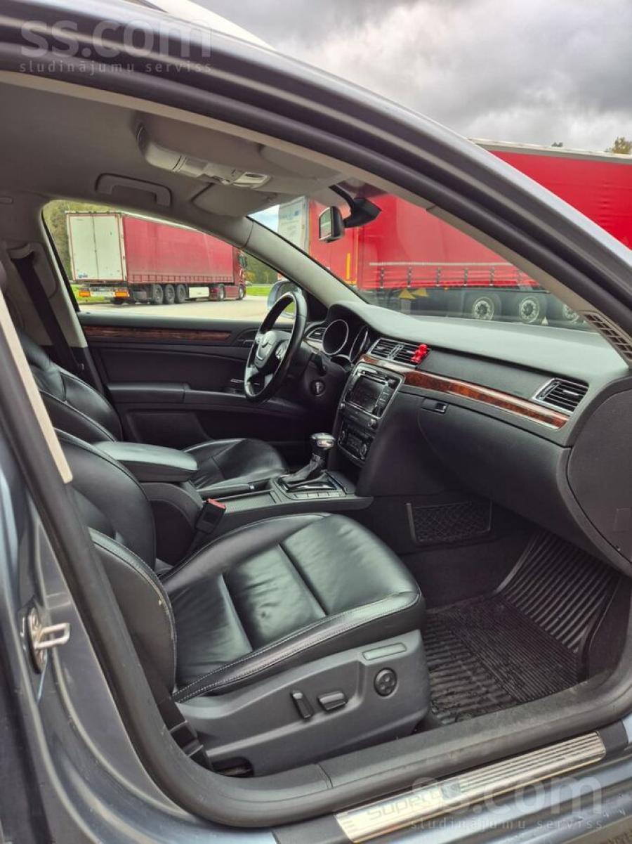 Pelēks Skoda SuperB 2012 Rīga, ar dzinēja tilpumu 2.00 L un nobraukumu 285 tūkst. km par 4350 €, foto 14 vietnē AUTOMOTO.COM.LV