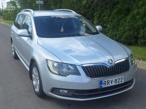 Grey Skoda SuperB 2014 in Mazeikiai, with an engine capacity of 2.00 L and mileage of 296 thousand km for 7550 €, photo 8 on AUTOMOTO.COM.LV
