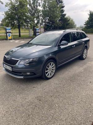 Pelēks Skoda SuperB 2014 Panevēža, ar dzinēja tilpumu 1.97 L un nobraukumu 223 tūkst. km par 9200 €, foto  vietnē AUTOMOTO.COM.LV