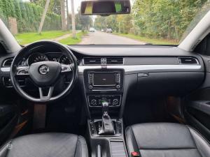 Grey Skoda SuperB 2015 in Vilnius, with an engine capacity of 1.97 L and mileage of 254 thousand km for 7700 €, photo 15 on AUTOMOTO.COM.LV