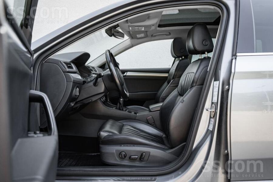 Grey Skoda SuperB 2016 in Riga, with an engine capacity of 1.60 L and mileage of 308 thousand km for 8995 €, photo 11 on AUTOMOTO.COM.LV