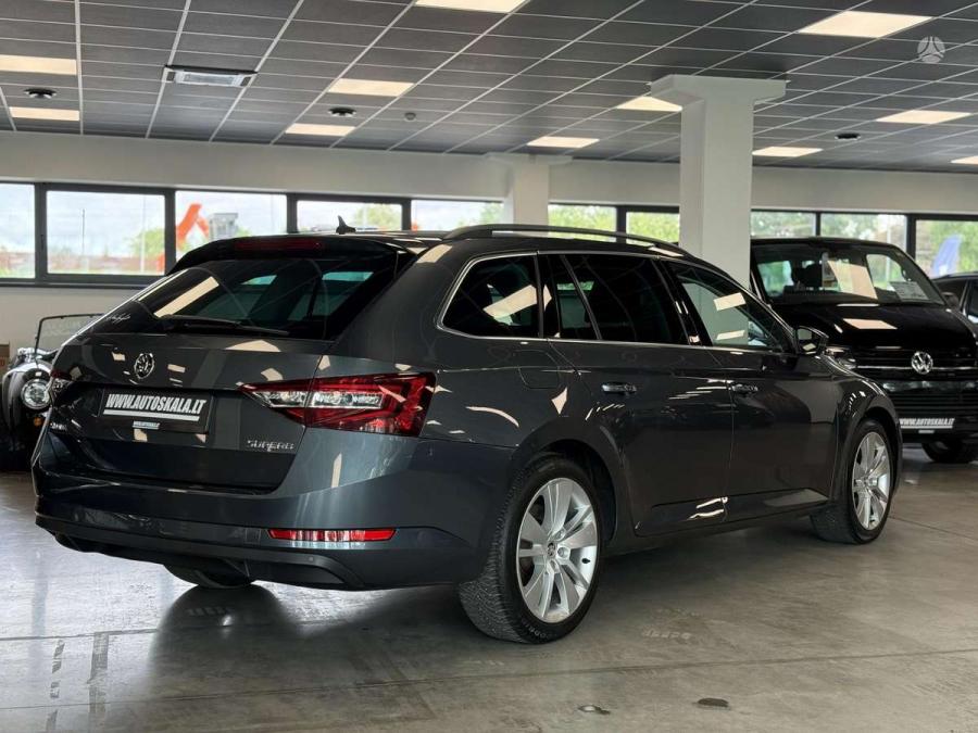 Grey Skoda SuperB 2016 in Klaipeda, with an engine capacity of 1.97 L and mileage of 241 thousand km for 11950 €, photo 24 on AUTOMOTO.COM.LV