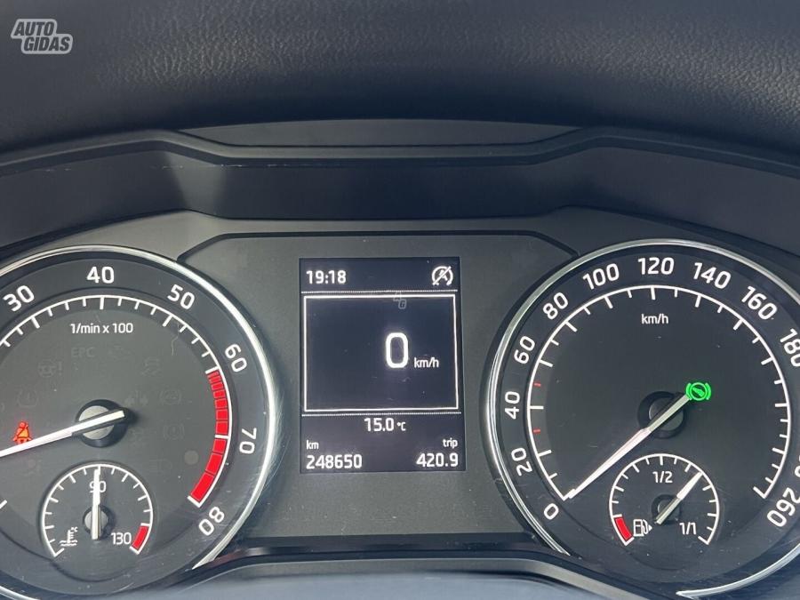 Grey Skoda SuperB 2016 in Vilnius, with an engine capacity of 1.40 L and mileage of 249 thousand km for 9500 €, photo 19 on AUTOMOTO.COM.LV