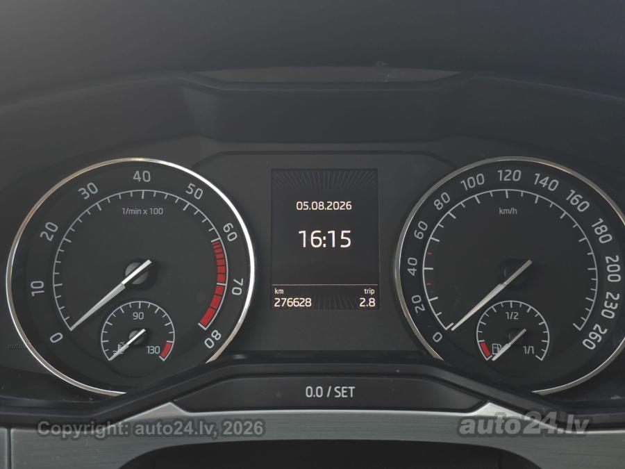 Grey Skoda SuperB 2016 in Tallinn, with an engine capacity of 1.80 L and mileage of 276 thousand km for 8990 €, photo 26 on AUTOMOTO.COM.LV