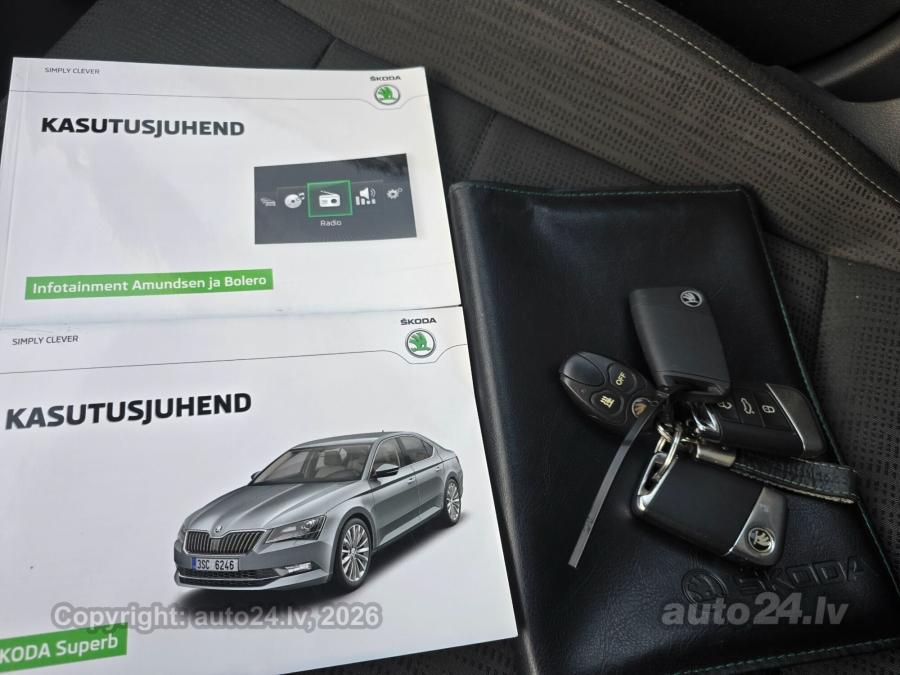Grey Skoda SuperB 2016 in Tallinn, with an engine capacity of 1.80 L and mileage of 276 thousand km for 8990 €, photo 29 on AUTOMOTO.COM.LV