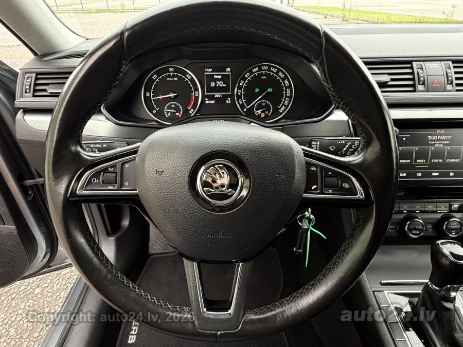 Grey Skoda SuperB 2016 in Tartu, with an engine capacity of 1.60 L and mileage of 281 thousand km for 9799 €, photo 7 on AUTOMOTO.COM.LV