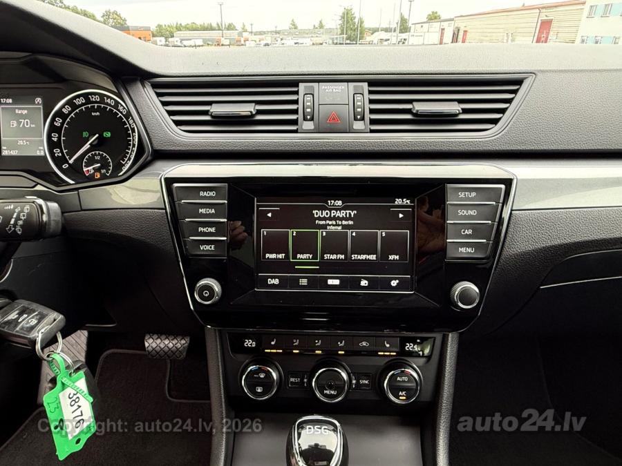 Grey Skoda SuperB 2016 in Tartu, with an engine capacity of 1.60 L and mileage of 281 thousand km for 9799 €, photo 10 on AUTOMOTO.COM.LV