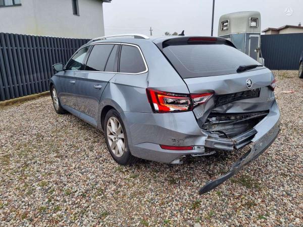 Grey Skoda SuperB 2016 in Alytus, with an engine capacity of 1.98 L and mileage of 217 thousand km for 5500 €, photo 7 on AUTOMOTO.COM.LV