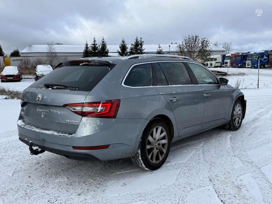 Grey Skoda SuperB 2017 in Alytus, with an engine capacity of 1.60 L and mileage of 227 thousand km for 6650 €, photo 3 on AUTOMOTO.COM.LV