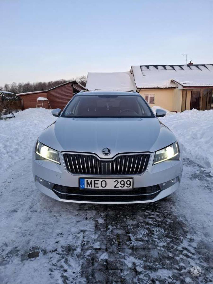 Grey Skoda SuperB 2017 in Klaipeda, with an engine capacity of 1.98 L and mileage of 199 thousand km for 14600 €, photo 1 on AUTOMOTO.COM.LV