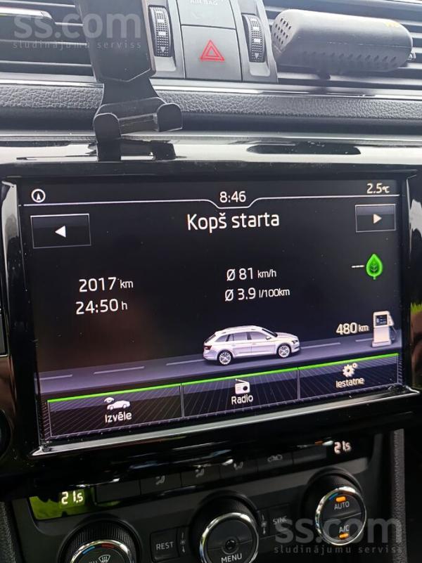 Pelēks Skoda SuperB 2017 Madona, ar dzinēja tilpumu 2.00 L un nobraukumu 350 tūkst. km par 10500 €, foto 6 vietnē AUTOMOTO.COM.LV