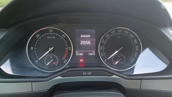 Grey Skoda SuperB 2017 in Marijampole, with an engine capacity of 1.60 L and mileage of 211 thousand km for 8800 €, photo 9 on AUTOMOTO.COM.LV