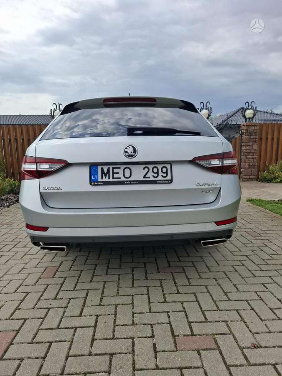 Grey Skoda SuperB 2017 in Klaipeda, with an engine capacity of 1.98 L and mileage of 201 thousand km for 13100 €, photo 10 on AUTOMOTO.COM.LV
