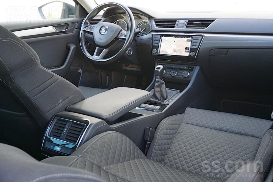 Grey Skoda SuperB 2017 in Riga, with an engine capacity of 1.60 L and mileage of 275 thousand km for 8700 €, photo 18 on AUTOMOTO.COM.LV