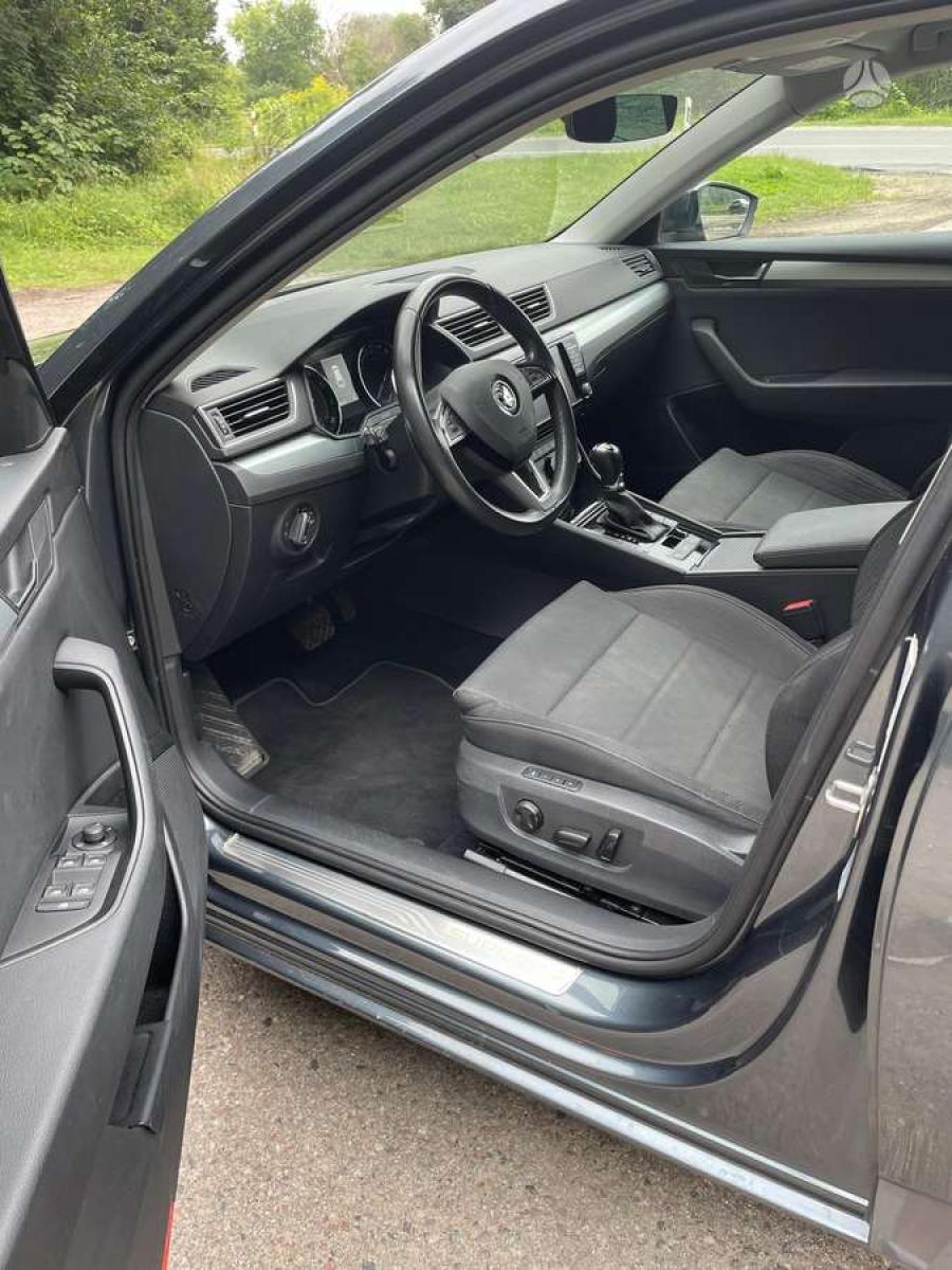 Grey Skoda SuperB 2017 in Vilnius, with an engine capacity of 1.80 L and mileage of 166 thousand km for 11200 €, photo 10 on AUTOMOTO.COM.LV