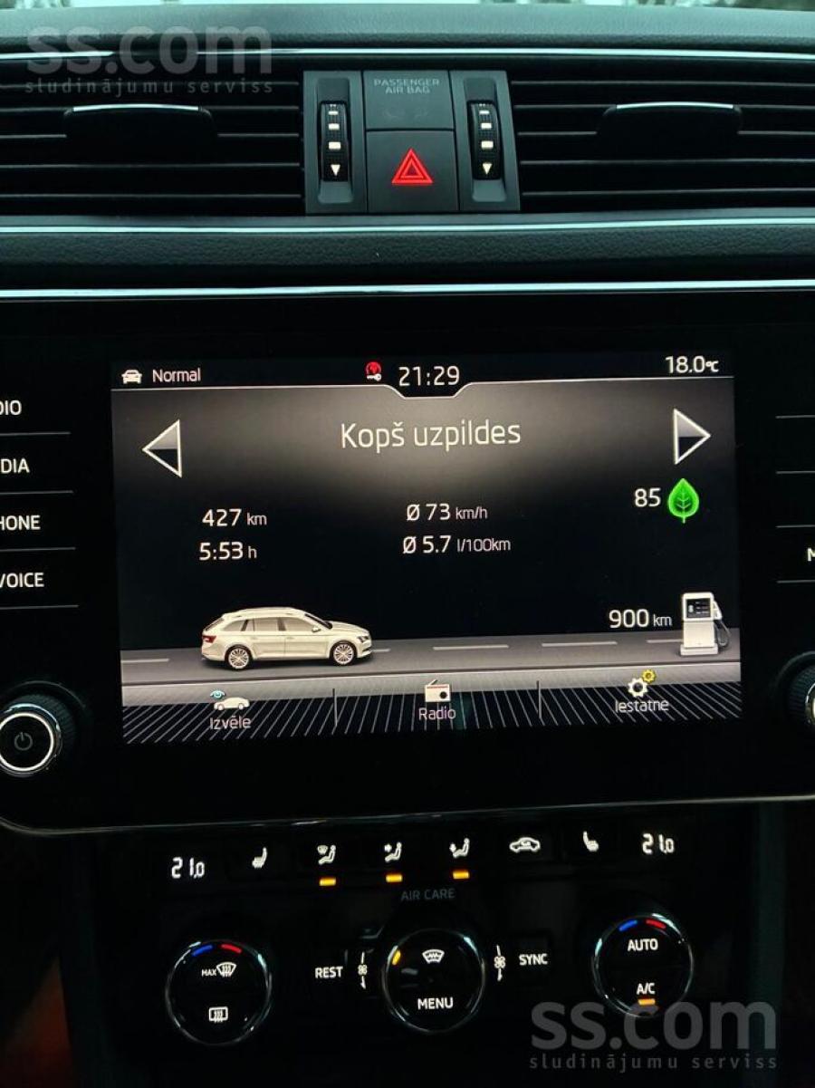 Pelēks Skoda SuperB 2017 Rīga, ar dzinēja tilpumu 1.80 L un nobraukumu 169 tūkst. km par 11100 €, foto 35 vietnē AUTOMOTO.COM.LV