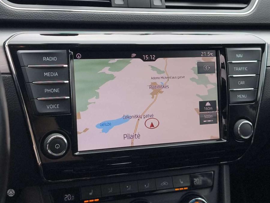 Grey Skoda SuperB 2017 in Klaipeda, with an engine capacity of 1.60 L and mileage of 206 thousand km for 11999 €, photo 20 on AUTOMOTO.COM.LV
