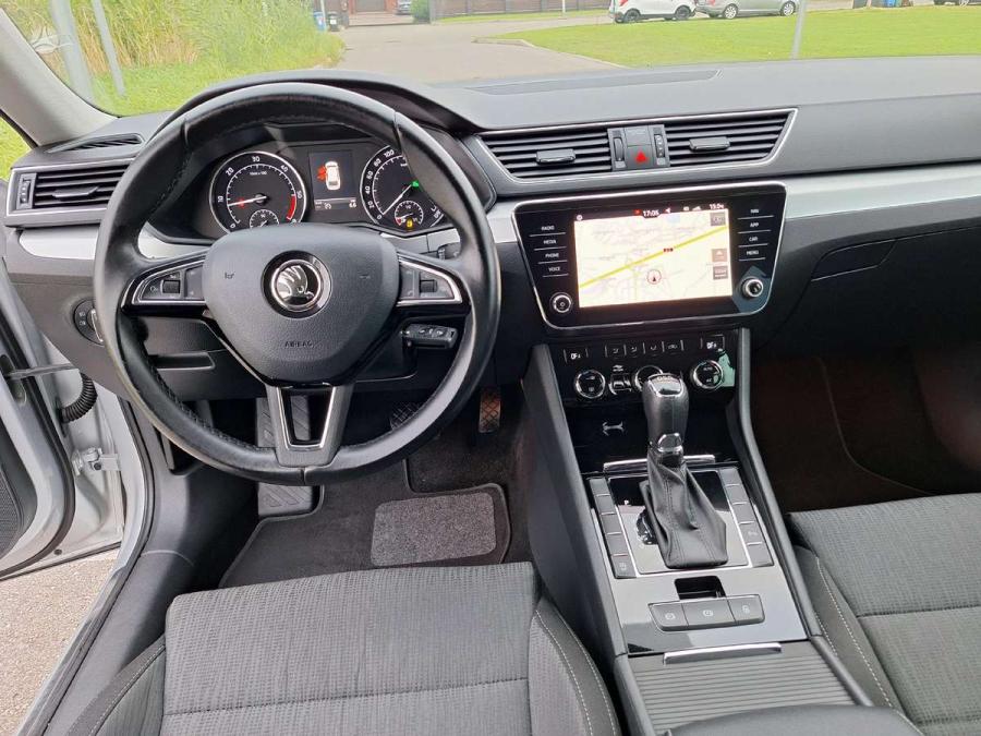 Grey Skoda SuperB 2018 in Klaipeda, with an engine capacity of 1.60 L and mileage of 250 thousand km for 10200 €, photo 12 on AUTOMOTO.COM.LV