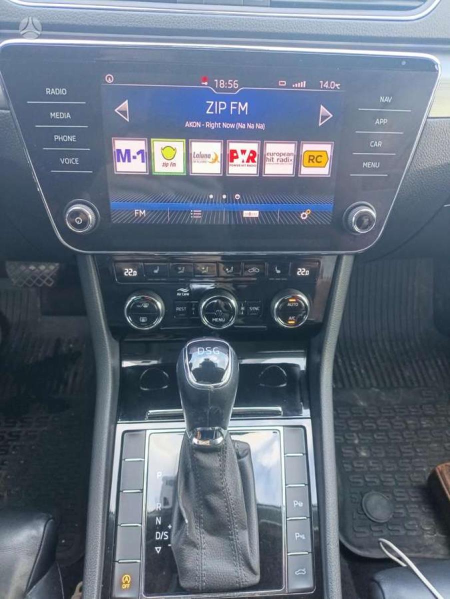 Grey Skoda SuperB 2018 in Gargzdai, with an engine capacity of 1.97 L and mileage of 401 thousand km for 12000 €, photo 9 on AUTOMOTO.COM.LV