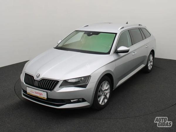 Grey Skoda SuperB 2018 in Vilnius, with an engine capacity of 1.60 L and mileage of 156 thousand km for 14199 €, photo 1 on AUTOMOTO.COM.LV