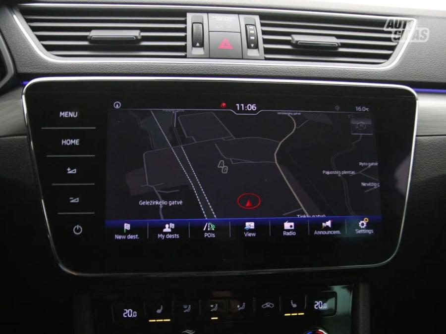 Grey Skoda SuperB 2018 in Vilnius, with an engine capacity of 1.60 L and mileage of 156 thousand km for 14199 €, photo 25 on AUTOMOTO.COM.LV
