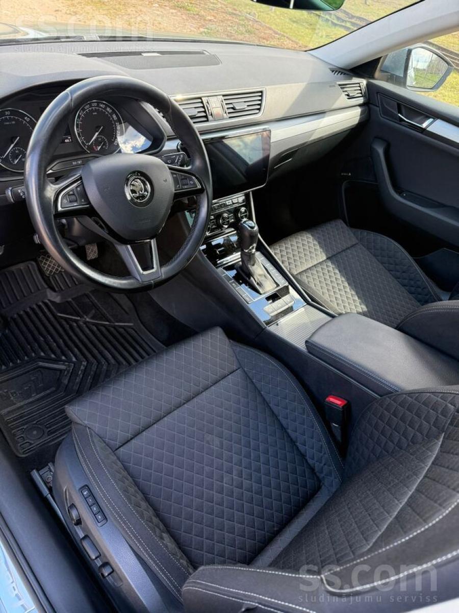 Grey Skoda SuperB 2018 in Riga, with an engine capacity of 2.00 L and mileage of 237 thousand km for 12650 €, photo 7 on AUTOMOTO.COM.LV