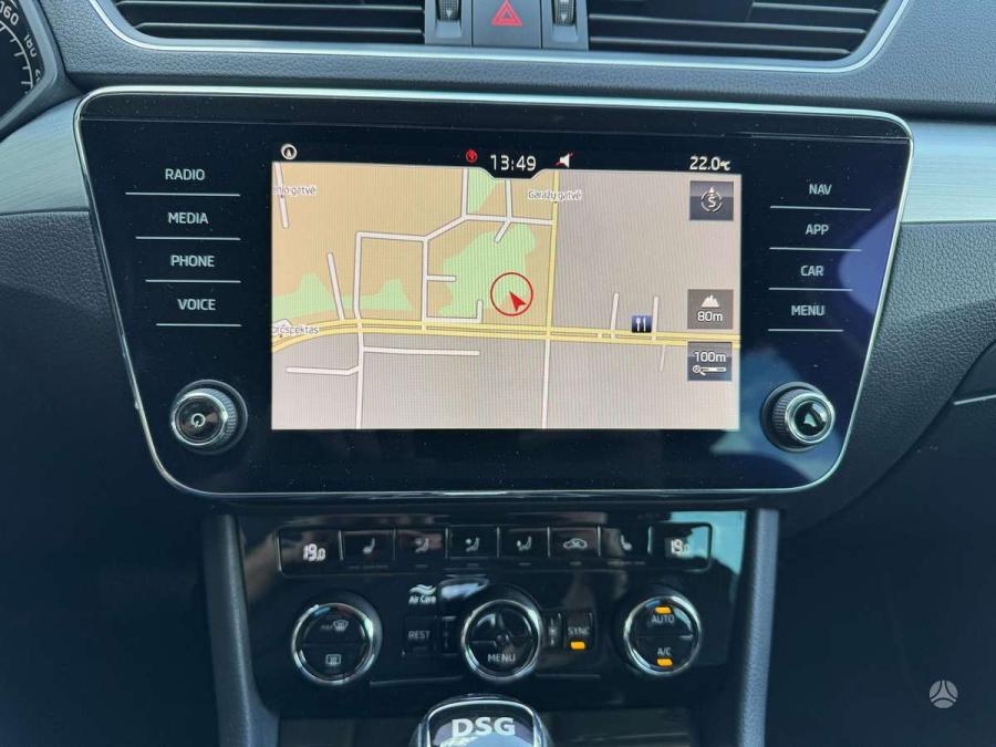 Grey Skoda SuperB 2018 in Kaunas, with an engine capacity of 1.40 L and mileage of 156 thousand km for 11900 €, photo 16 on AUTOMOTO.COM.LV