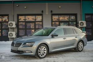 Grey Skoda SuperB 2019 in Kaunas, with an engine capacity of 2.00 L and mileage of 164 thousand km for 15590 €, photo  on AUTOMOTO.COM.LV