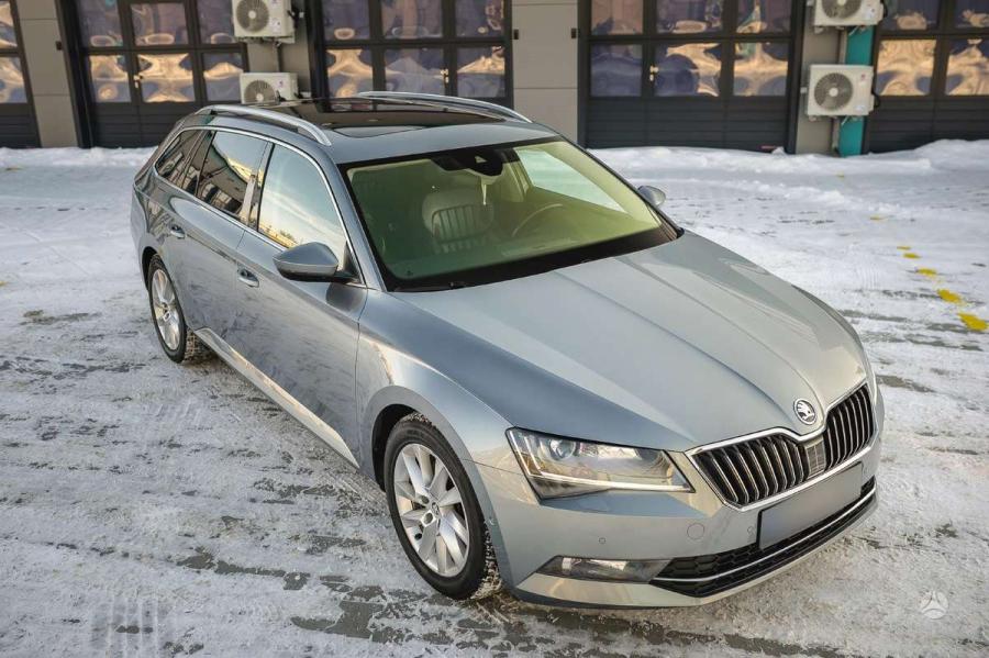 Grey Skoda SuperB 2019 in Kaunas, with an engine capacity of 2.00 L and mileage of 164 thousand km for 15590 €, photo 5 on AUTOMOTO.COM.LV