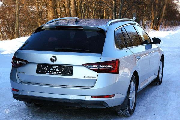 Grey Skoda SuperB 2019 in Kretinga, with an engine capacity of 1.97 L and mileage of 312 thousand km for 12499 €, photo 7 on AUTOMOTO.COM.LV
