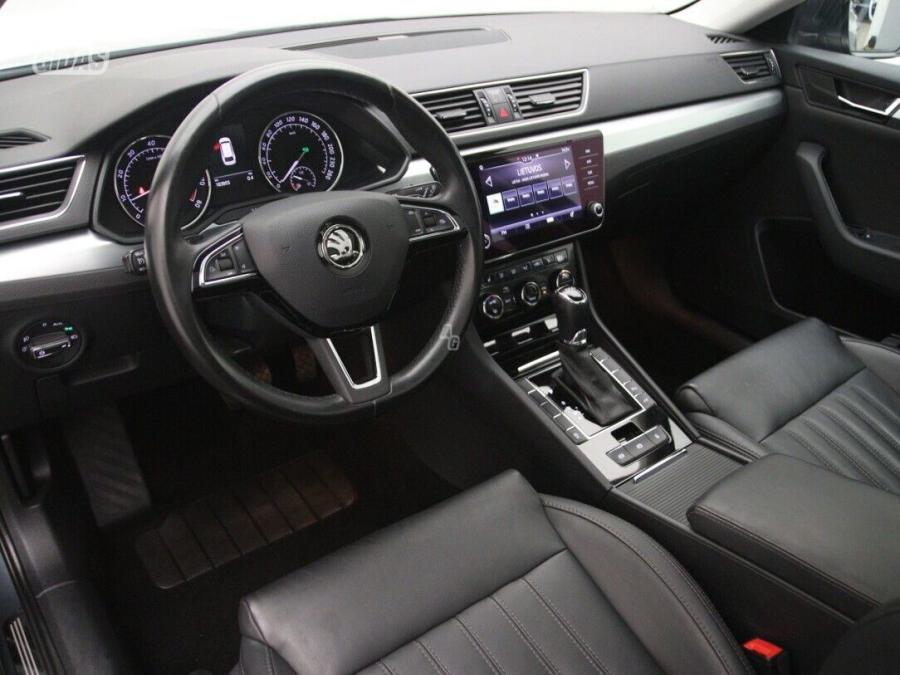 Grey Skoda SuperB 2019 in Vilnius, with an engine capacity of 1.50 L and mileage of 184 thousand km for 15199 €, photo 16 on AUTOMOTO.COM.LV