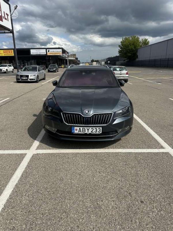 Grey Skoda SuperB 2019 in Kaunas, with an engine capacity of 1.97 L and mileage of 160 thousand km for 19500 €, photo 2 on AUTOMOTO.COM.LV