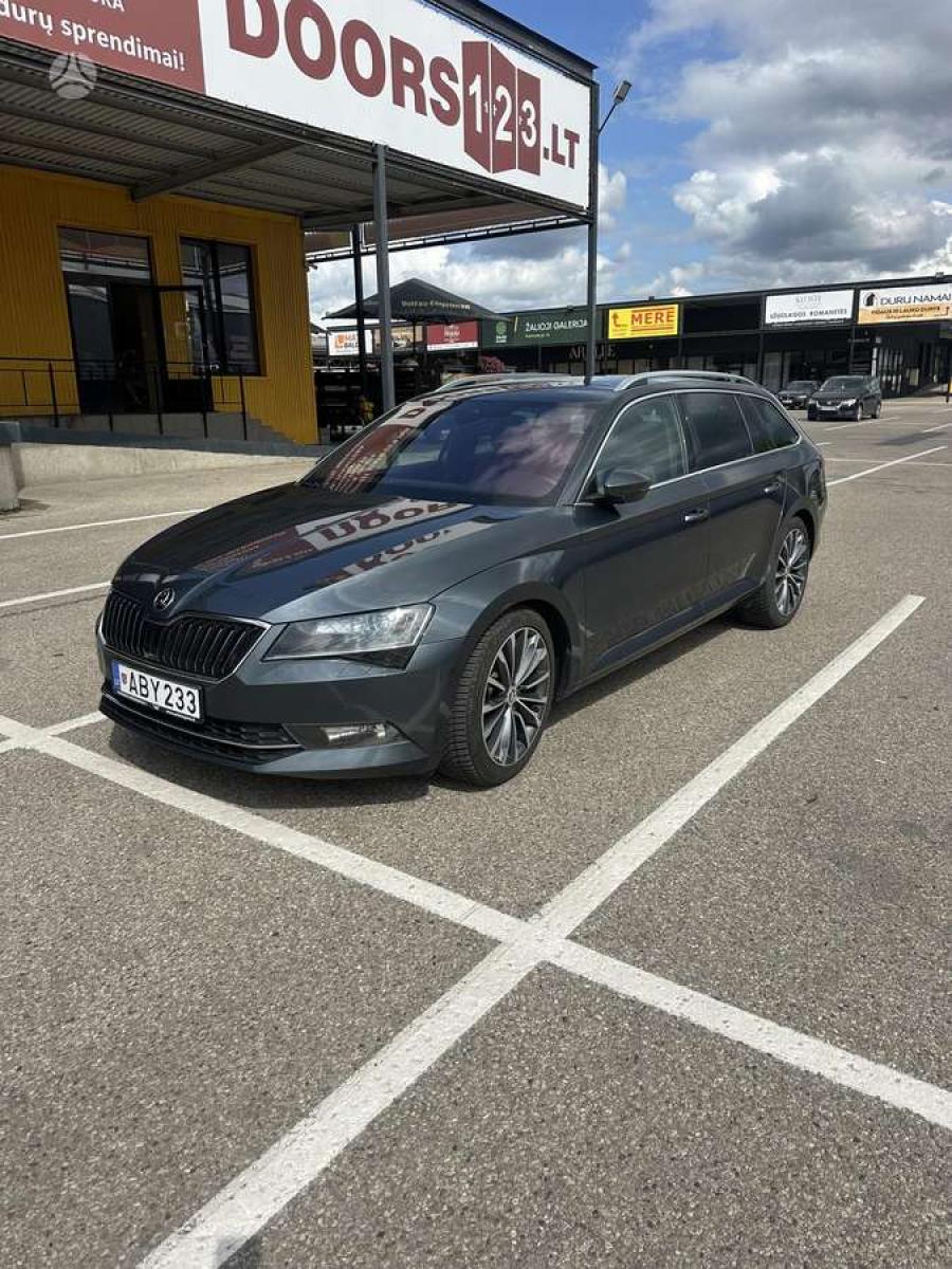 Grey Skoda SuperB 2019 in Kaunas, with an engine capacity of 1.97 L and mileage of 160 thousand km for 19500 €, photo 21 on AUTOMOTO.COM.LV