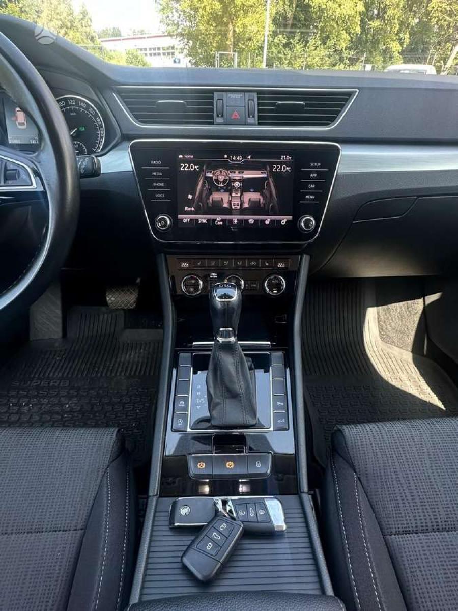 Pelēks Skoda SuperB 2019 Klaipėda, ar dzinēja tilpumu 1.97 L un nobraukumu 322 tūkst. km par 12300 €, foto 13 vietnē AUTOMOTO.COM.LV