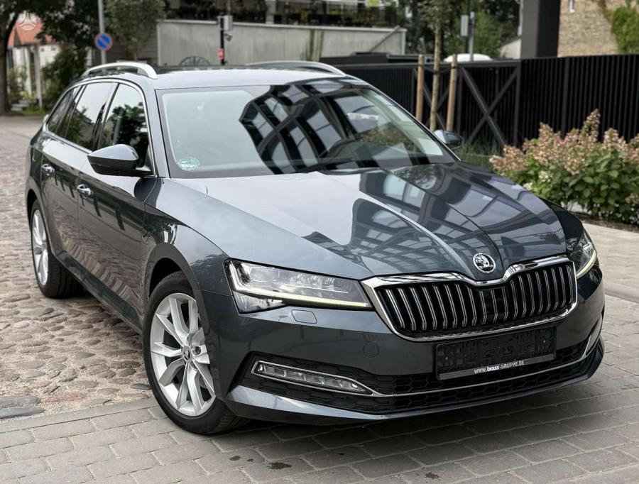 Grey Skoda SuperB 2019 in Vilnius, with an engine capacity of 1.97 L and mileage of 230 thousand km for 14700 €, photo 13 on AUTOMOTO.COM.LV