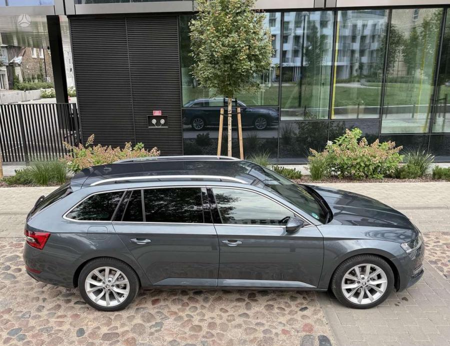 Grey Skoda SuperB 2019 in Vilnius, with an engine capacity of 1.97 L and mileage of 230 thousand km for 14700 €, photo 16 on AUTOMOTO.COM.LV