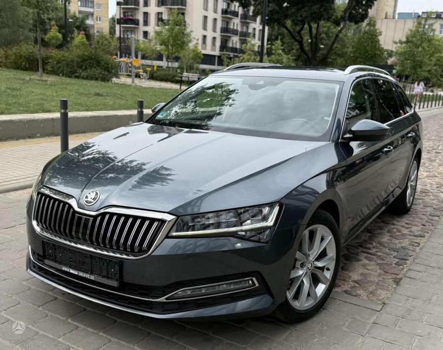 Grey Skoda SuperB 2019 in Vilnius, with an engine capacity of 1.97 L and mileage of 230 thousand km for 14700 €, photo 22 on AUTOMOTO.COM.LV