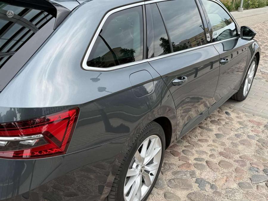 Grey Skoda SuperB 2019 in Vilnius, with an engine capacity of 1.97 L and mileage of 230 thousand km for 14700 €, photo 28 on AUTOMOTO.COM.LV