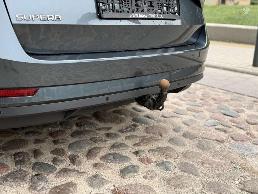 Grey Skoda SuperB 2019 in Vilnius, with an engine capacity of 1.97 L and mileage of 230 thousand km for 14700 €, photo 32 on AUTOMOTO.COM.LV