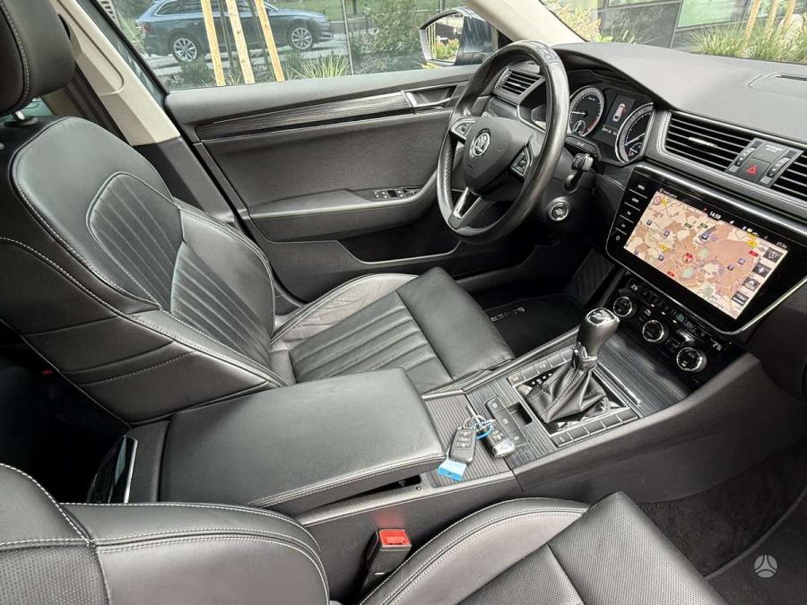 Grey Skoda SuperB 2019 in Vilnius, with an engine capacity of 1.97 L and mileage of 230 thousand km for 14700 €, photo 37 on AUTOMOTO.COM.LV