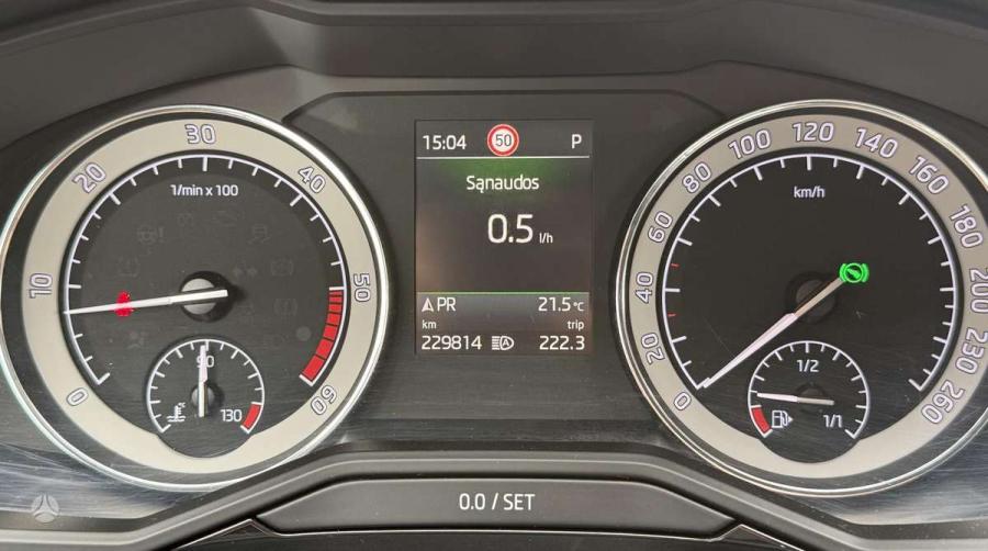 Grey Skoda SuperB 2019 in Vilnius, with an engine capacity of 1.97 L and mileage of 230 thousand km for 14700 €, photo 44 on AUTOMOTO.COM.LV