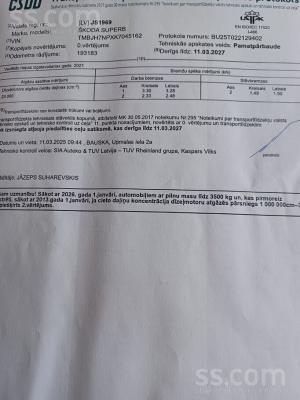 Pelēks Skoda SuperB 2019 Bauska, ar dzinēja tilpumu 2.00 L un nobraukumu 219 tūkst. km par 12500 €, foto 12 vietnē AUTOMOTO.COM.LV
