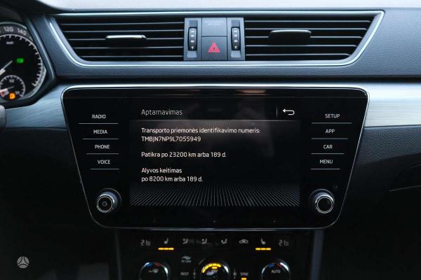 Grey Skoda SuperB 2020 in Vilnius, with an engine capacity of 1.50 L and mileage of 141 thousand km for 17300 €, photo 11 on AUTOMOTO.COM.LV