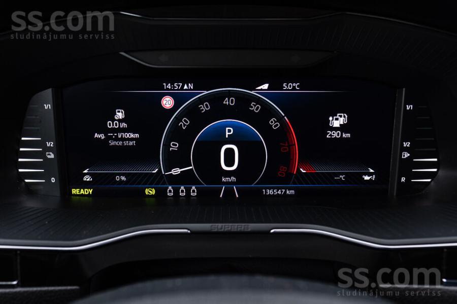 Grey Skoda SuperB 2021 in Riga, with an engine capacity of 1.40 L and mileage of 136 thousand km for 20550 €, photo 31 on AUTOMOTO.COM.LV