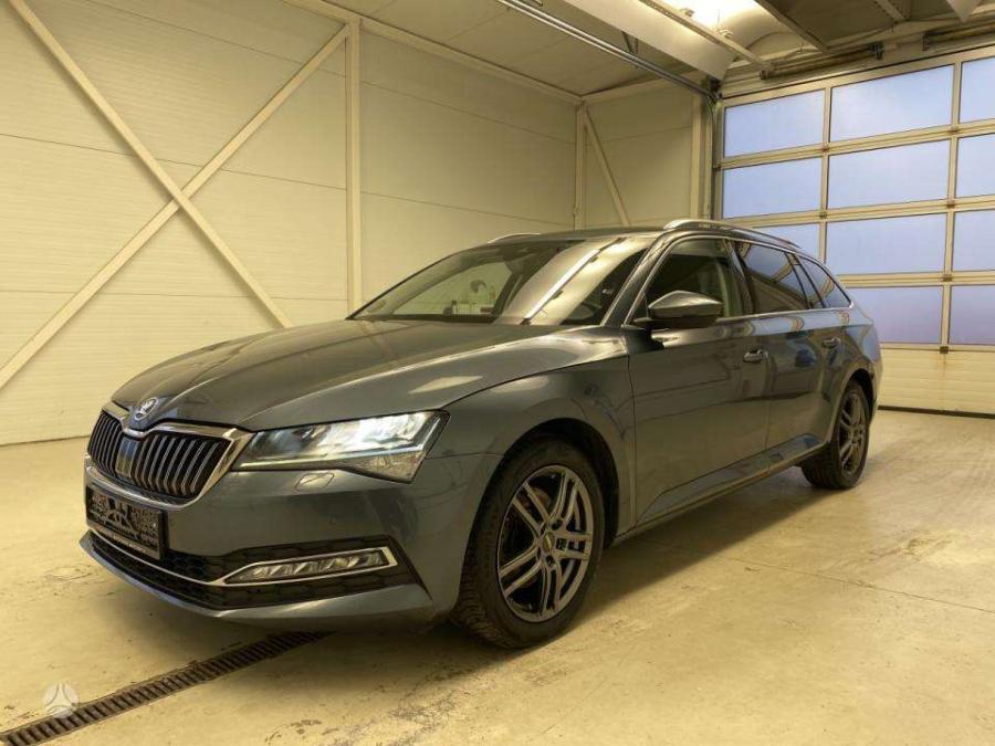 Grey Skoda SuperB 2021 in Radviliskis, with an engine capacity of 1.97 L and mileage of 169 thousand km for 16879 €, photo 1 on AUTOMOTO.COM.LV