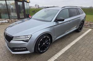 Grey Skoda SuperB 2021 in Taurage, with an engine capacity of 1.97 L and mileage of 247 thousand km for 15900 €, photo 2 on AUTOMOTO.COM.LV