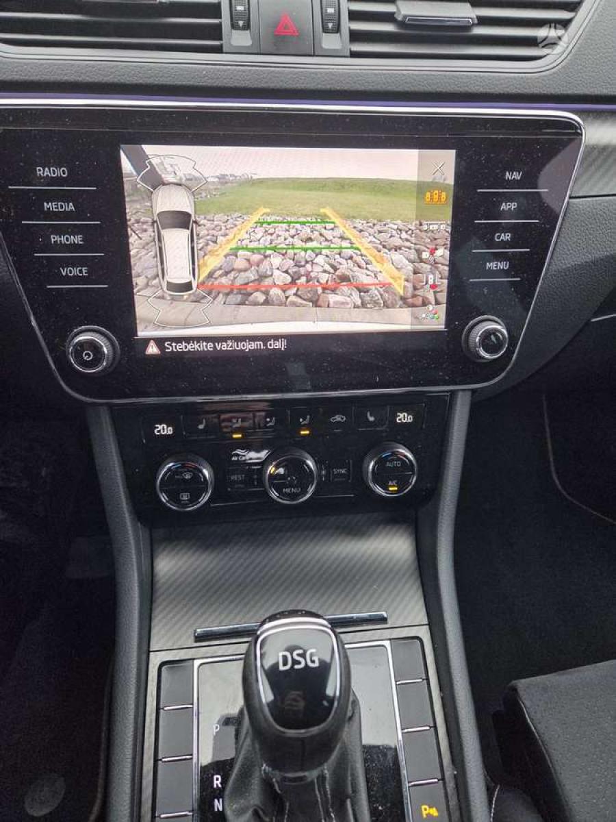 Grey Skoda SuperB 2021 in Taurage, with an engine capacity of 1.97 L and mileage of 247 thousand km for 15900 €, photo 16 on AUTOMOTO.COM.LV