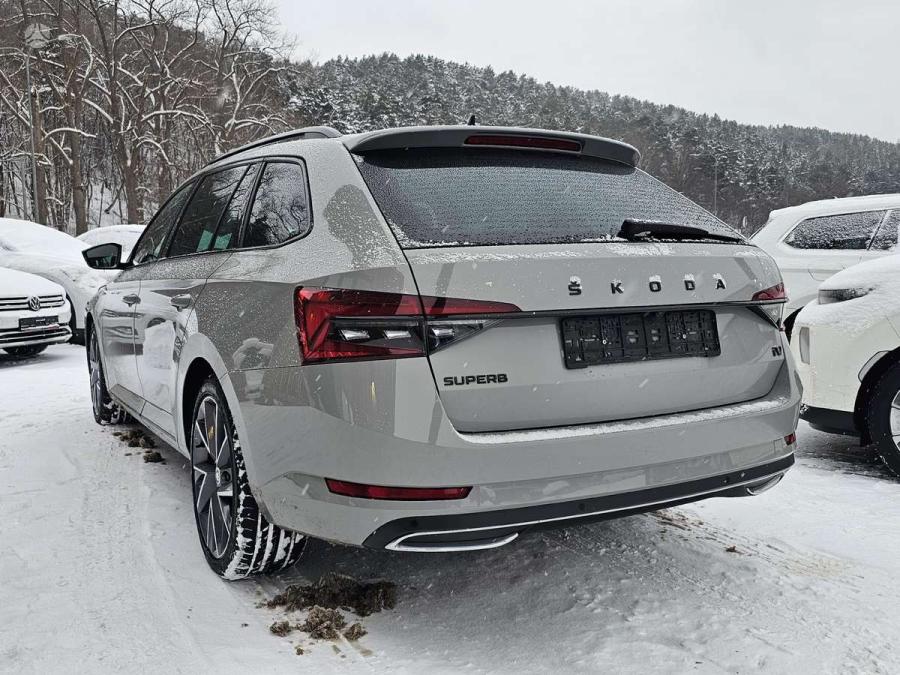 Grey Skoda SuperB 2021 in Vilnius, with an engine capacity of 1.39 L and mileage of 169 thousand km for 20900 €, photo 6 on AUTOMOTO.COM.LV