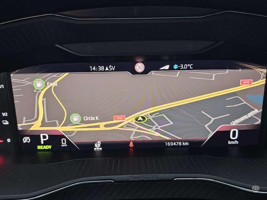 Grey Skoda SuperB 2021 in Vilnius, with an engine capacity of 1.39 L and mileage of 169 thousand km for 20900 €, photo 11 on AUTOMOTO.COM.LV